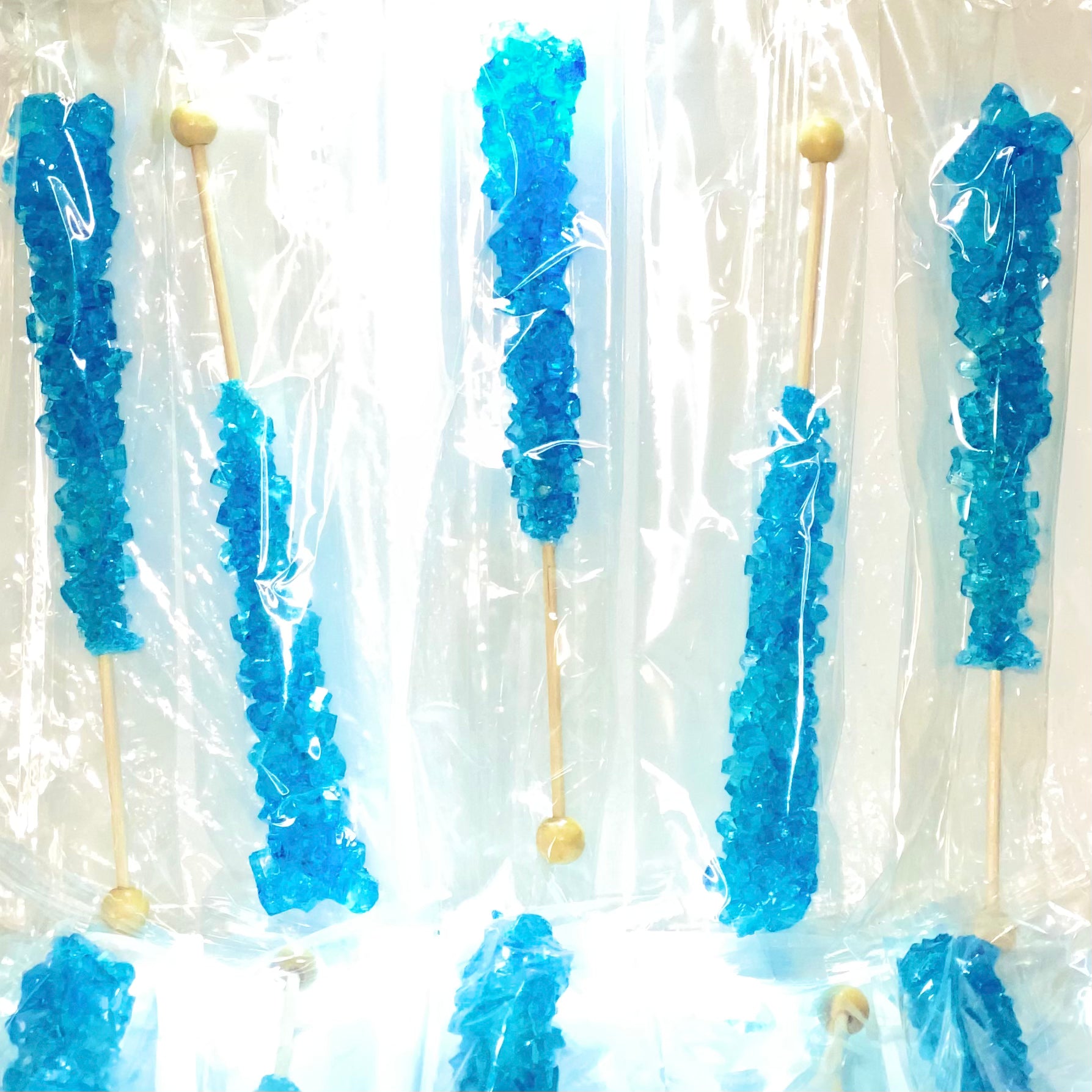 blue stick sweets